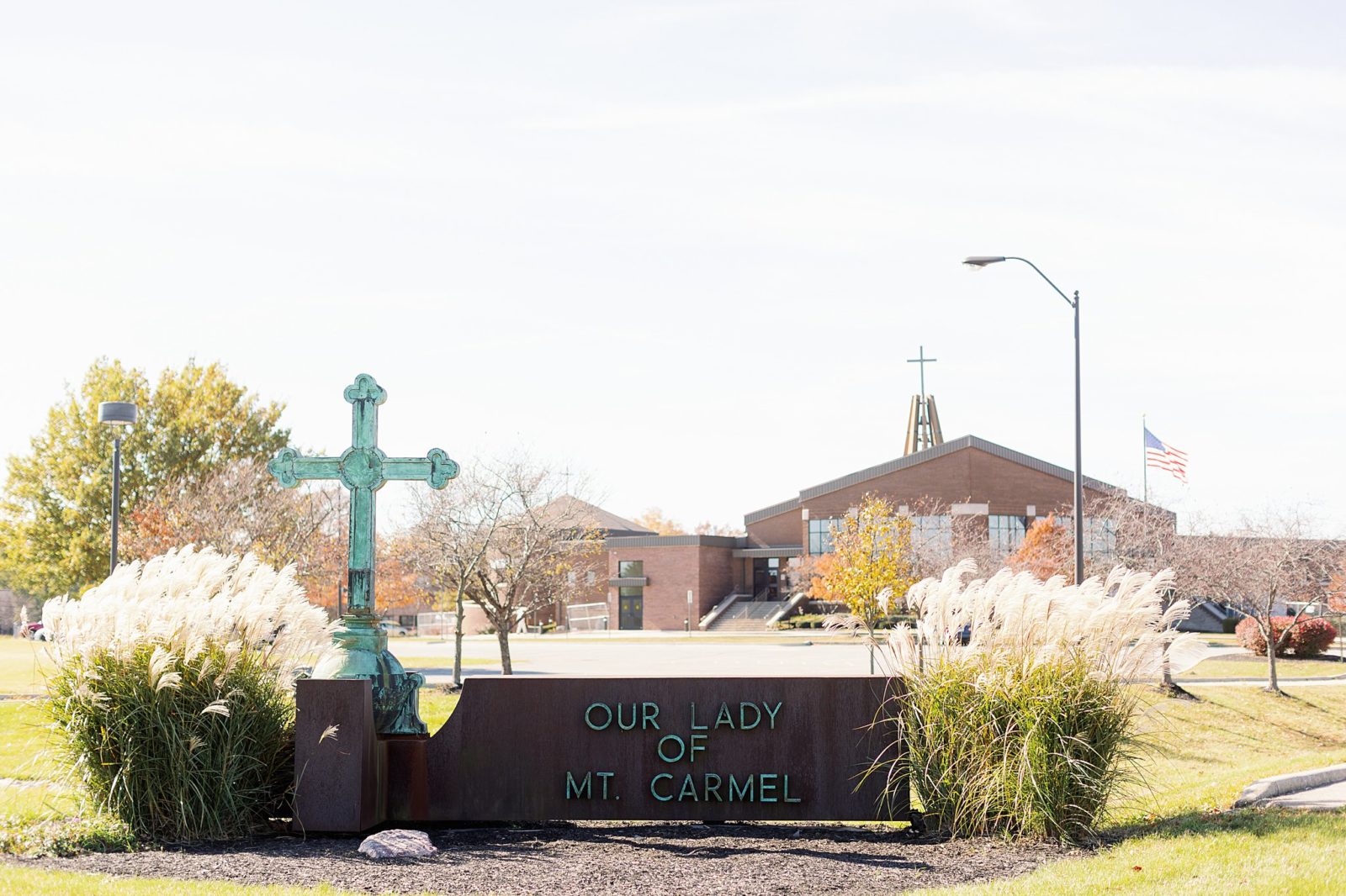 Black Tux and Berry Fall Wedding at Our Lady of Mount Carmel Indiana ...